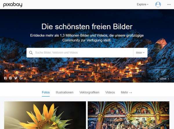 Pixabay - kostenlose Bilder zur freien Verfügung - unsortiertes.de